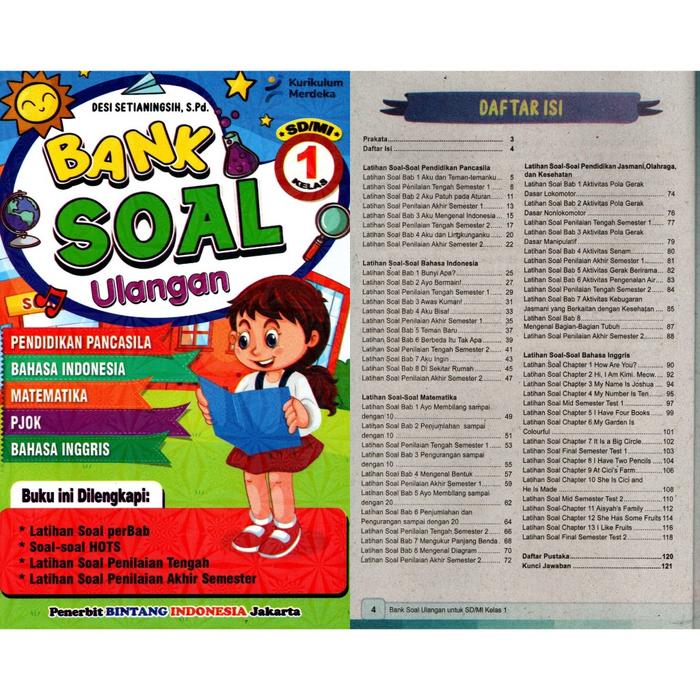 Jual BUKU BANK SOAL KURIKULUM MERDEKA UNTUK SD KELAS 1,2,3,4,5,6 - BANK SOAL BTG 5 - Kab ...