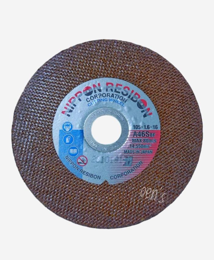 Jual Batu Potong besi dan stainless 4 inch merk Resibon tebal 1.6 a46s ...