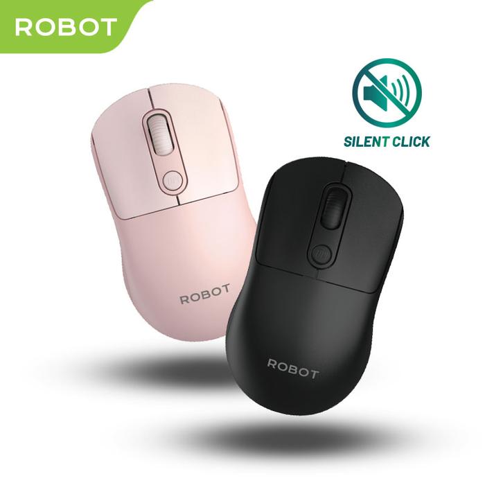 Promo ROBOT Mouse Wireless M207 2.4GHz Optical 1600DPI Original ...