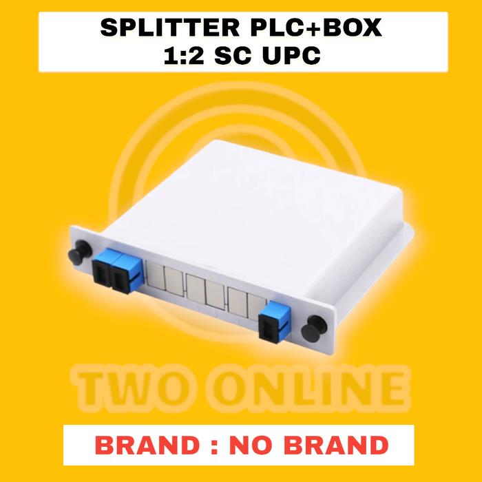 Jual Passive Splitter Box 1 2 SC UPC Spliter Pasif Box 1:2 Fiber Optik ...