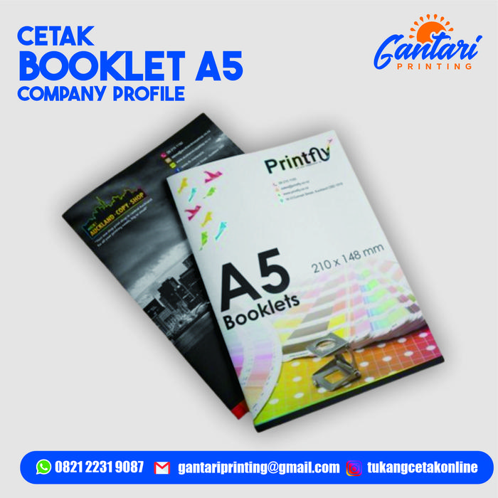 Jual Cetak Booklet A5 - Cetak Compay Profile - Print Buku-Staples Tengah A5 - PER HALAMAN ...