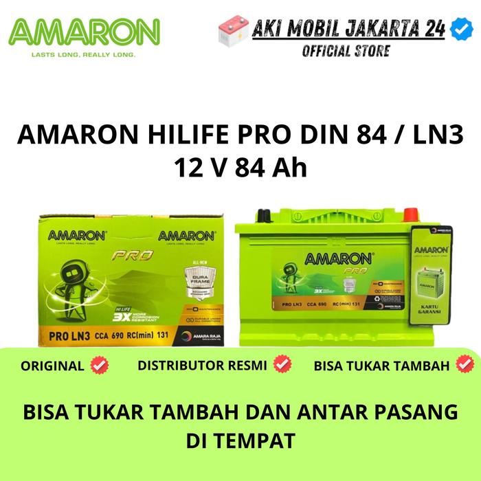 Jual AKI MERCY C200 AMARON PRO DIN84 / 58024 84AH INNOVA REBORN DIESEL ...
