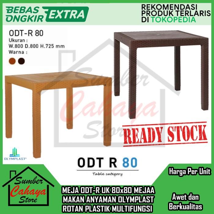 Jual [Kargo] MEJA ODT-R UK 80x80 MEJAA MAKAN ANYAMAN OLYMPLAST ROTAN ...