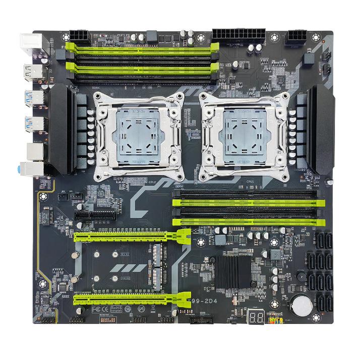 Jual motherboard x99 dual processor socket lga 2011-3 - x99-2d4 - Kab ...