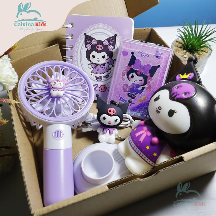 Promo Paket Sanrio Kuromi, Kipas Angin Mini Kuromi, Cermin Kuromi ...