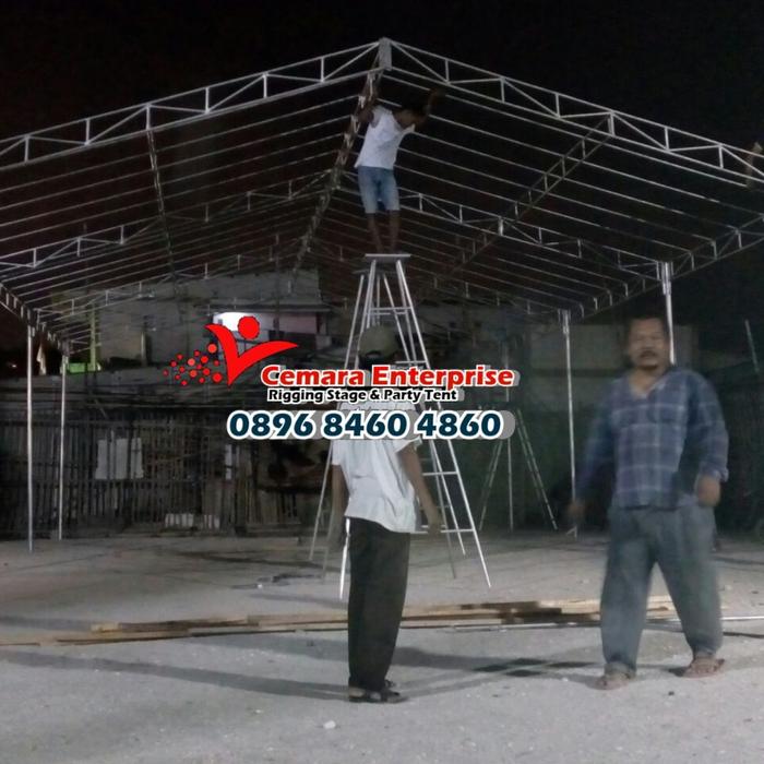Jual Tenda lapangan segitiga / Tenda warga segitiga ukuran 8x12 meter ...