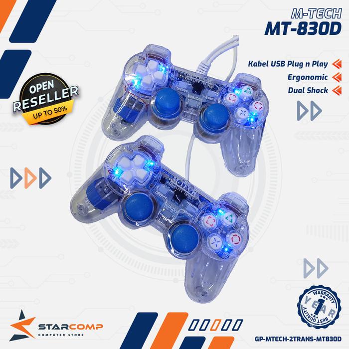Jual Gamepad USB Double Transparan M-TECH MT-830D - PC/Laptop - Kota Surakarta - StarComp ...