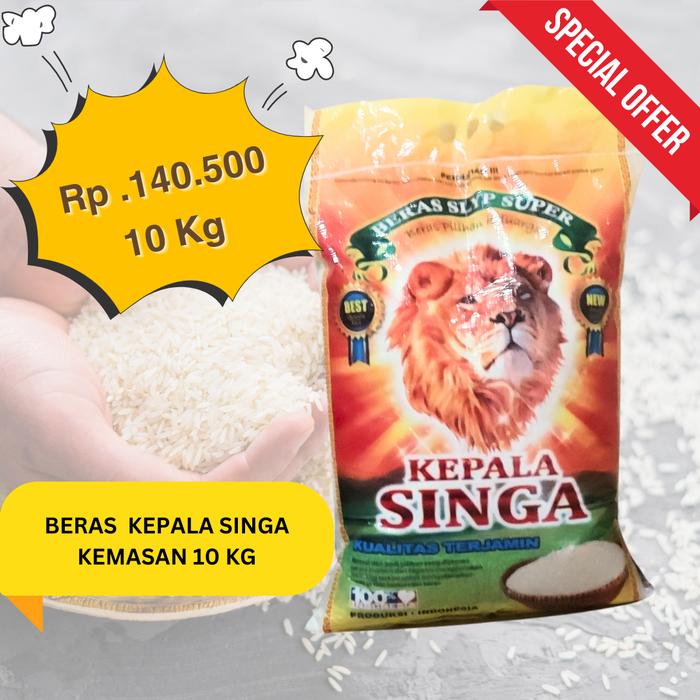Jual beras 10kg kepala singa murah - Kota Denpasar - Bangal Farm Bali | Tokopedia