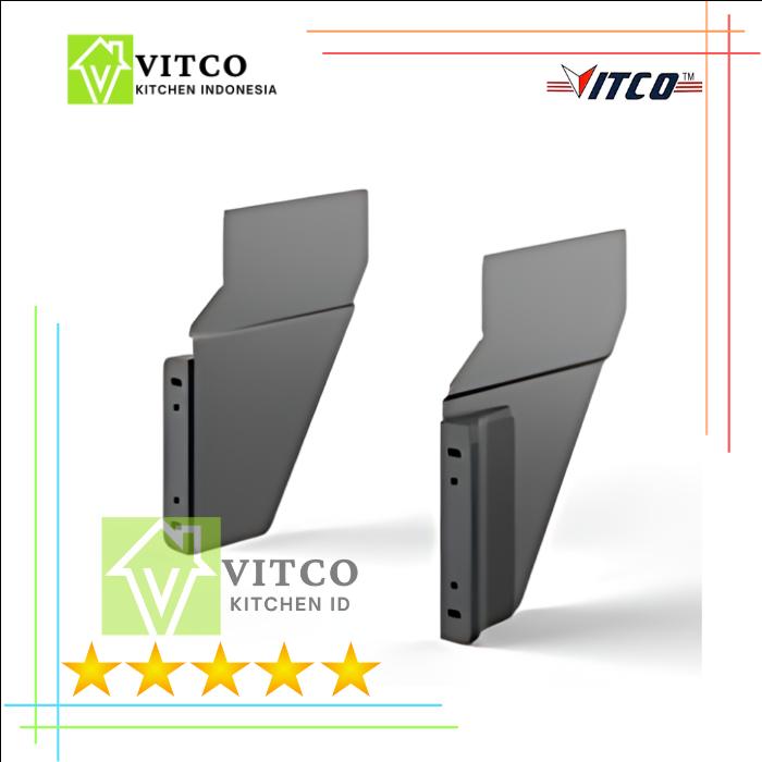 Promo VITCO 52 L Kitchen Cabinet Double Waste Bin Grey Soft Close ...