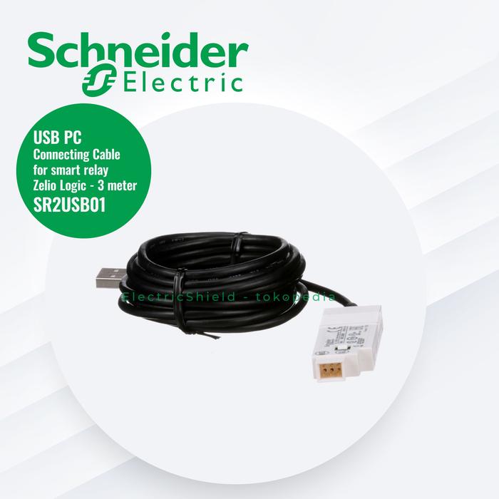 Jual USB PC connecting cable untuk smart relay Zelio Logic 3 meter ...