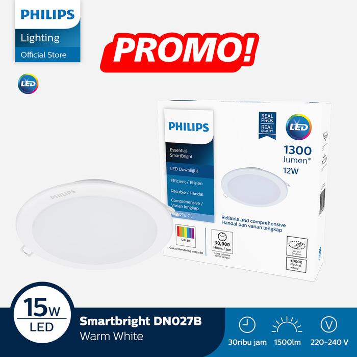 Promo Lampu Philips Downlight DN027B G3 D175 15W 30K Kuning - Jakarta Utara - Philips lighting ...
