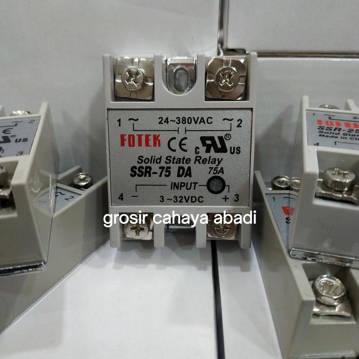 Jual solid state relay fotek 75da/ssr 75da/solid state modul ssr 75da - Jakarta Barat - grosir ...