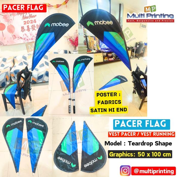 Promo Vest PACER/PACER FLAG/Vest Running/Vest Marathon/Rompi Lari/Vest ...