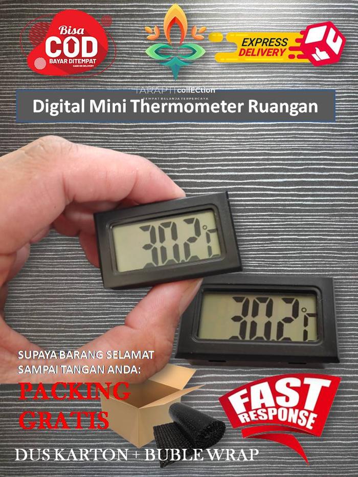 Promo Alat Ukur Suhu Dalam Kulkas / Chiller / Digital Mini Termometer ...