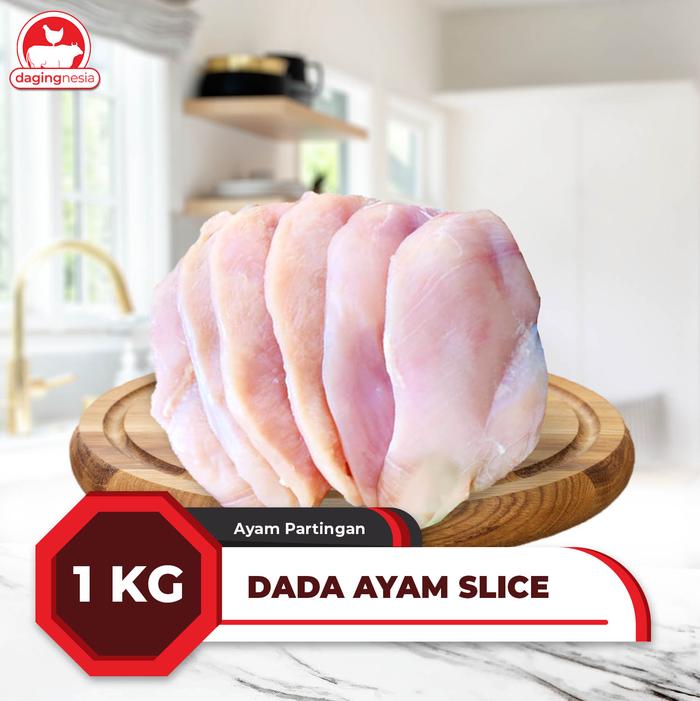Jual Dada Ayam Slice / Sliced Chicken Breast Premium Quality - 1kg ...