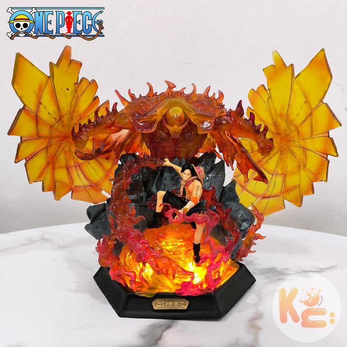 Jual Action Figure LED Gold D Ace Whitebeard One Piece Shirohige ...