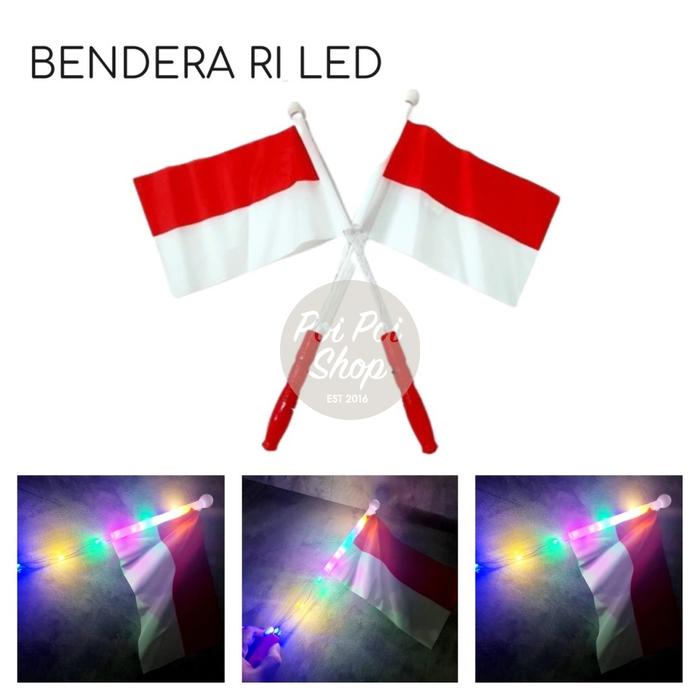 Promo Bendera Tangan Merah Putih LED 17 Agustus HUT RI Kemerdekaan ...