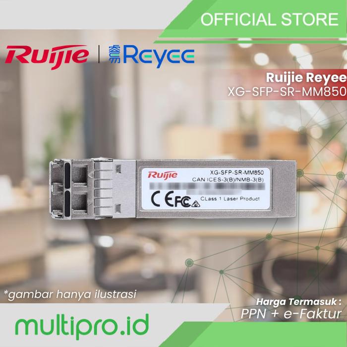 Promo Ruijie XG-SFP-SR-MM850 DOM Duplex LC MMF Optical Transceiver ...