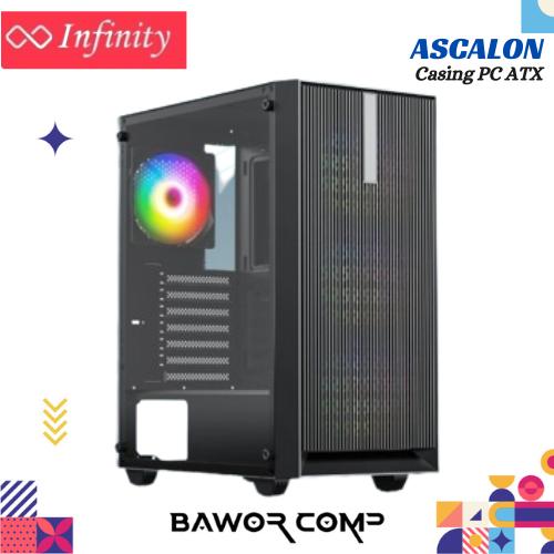 Jual INFINITY ASCALON Free 3 Fan RGB | Casing PC ATX | CPU PC Case ...