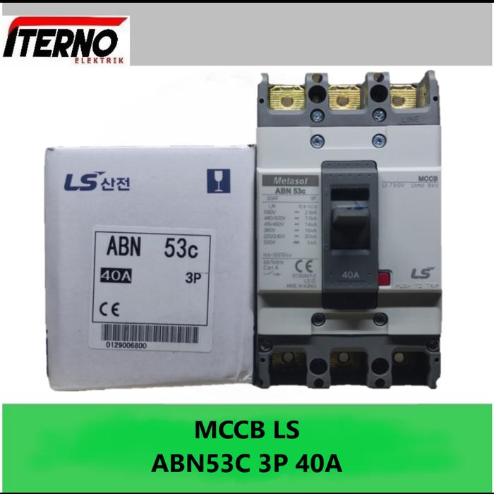 Jual MCCB ABN53C 3P 40A LS Metasol ABN 53C - Kota Tangerang - ITERNO ELEKTRIK | Tokopedia