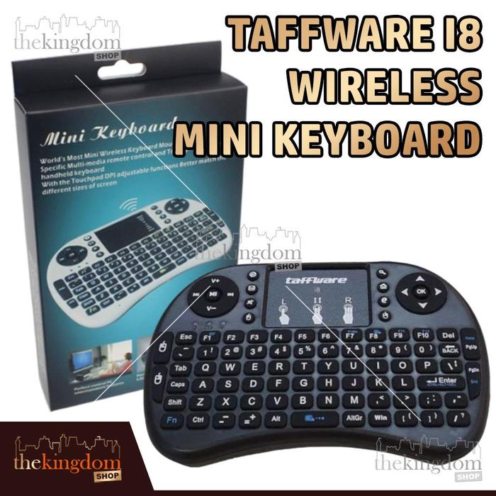 Jual Taffware i8 Wireless Mini Keyboard Remote Smart TV Rechargeable ...