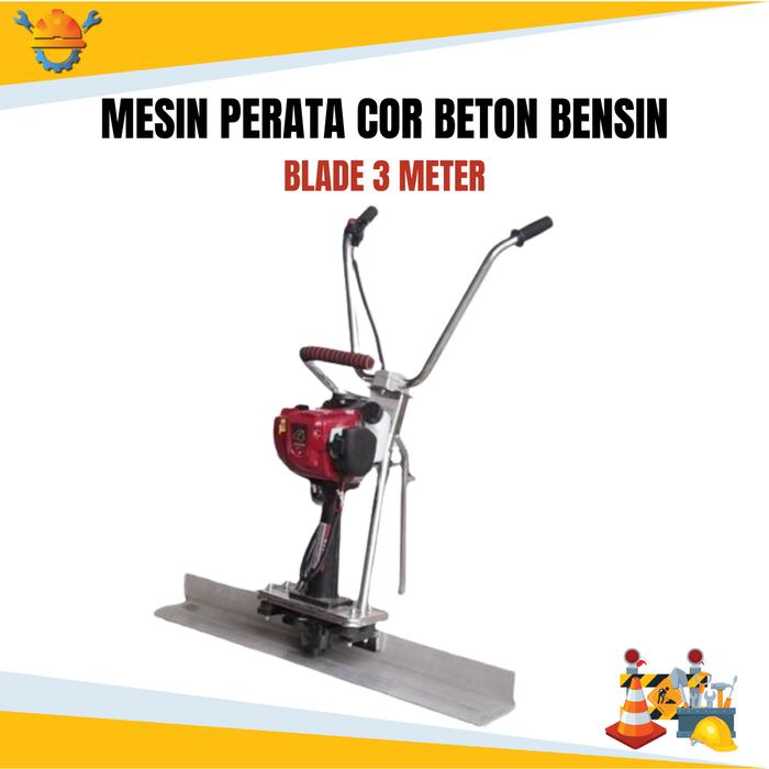 Jual MESIN PERATA SEMEN 3 METER CORAN BETON CONCRETE + BLADE 3M - ANTI ...