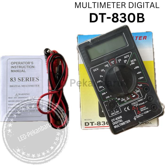 Jual MULTI METER DIGITAL DT-830B AVO METER TESTER ALAT UKUR ELEKTRONIK ...