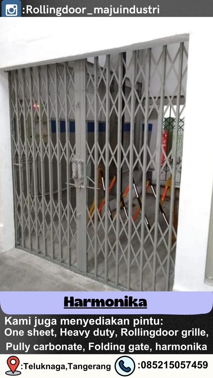 Jual Pintu harmonika besi standar, pintu toko,ruko,garasi rumah - Kab ...