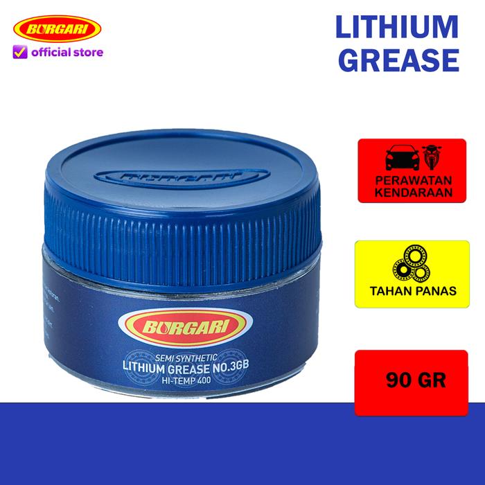 Promo Burgari Lithium Grease 90 GR / Gemuk CVT Anti Panas / Minyak ...