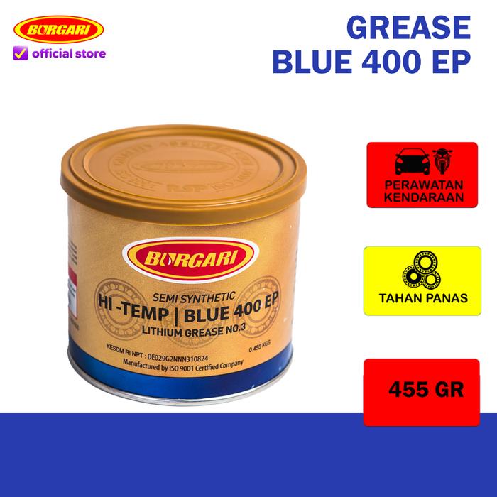Promo Burgari Grease Blue 400 EP 455 GR / Pelumas Gemuk Bearing ...