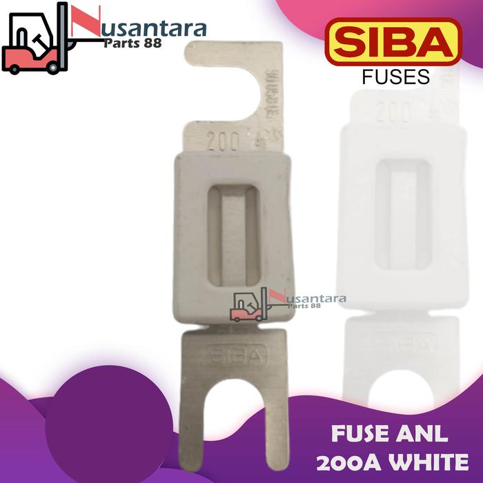 Jual Fuses SIBA 200A 9005805.200 Forklift Crown 48 Volt DC VFUSES ...