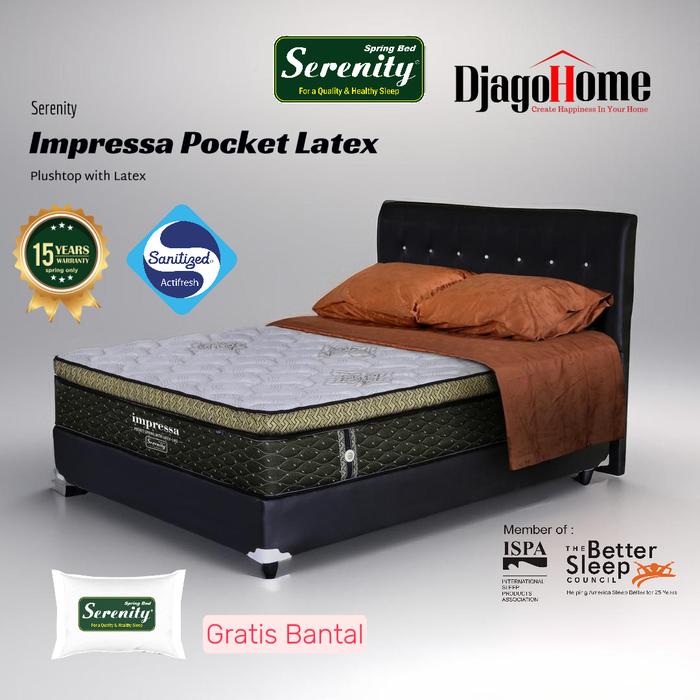 Jual Kasur Spring Bed Elite Serenity Impressa Pocket Latex Size 90x200 ...