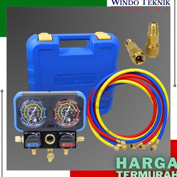 Jual MANIFOLD DOUBLE VALUE VRM2-B-0401 R410A PREMIUM / MANIPOLD PENGISIAN - Jakarta Pusat ...