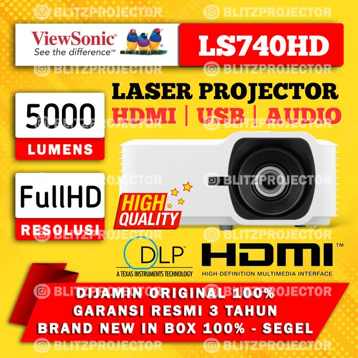 Jual Proyektor Viewsonic LS740HD Laser 5000 Lumens FULLHD LS-740HD LS740 HD - Jakarta Pusat ...