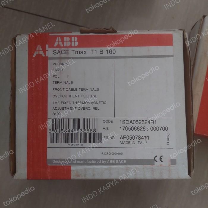 Jual ABB MCCB TMAX T1B 160 100A 1P / MCCB 1P 100A ABB 1SDA052624R1 - Jakarta Pusat - INDO KARYA ...