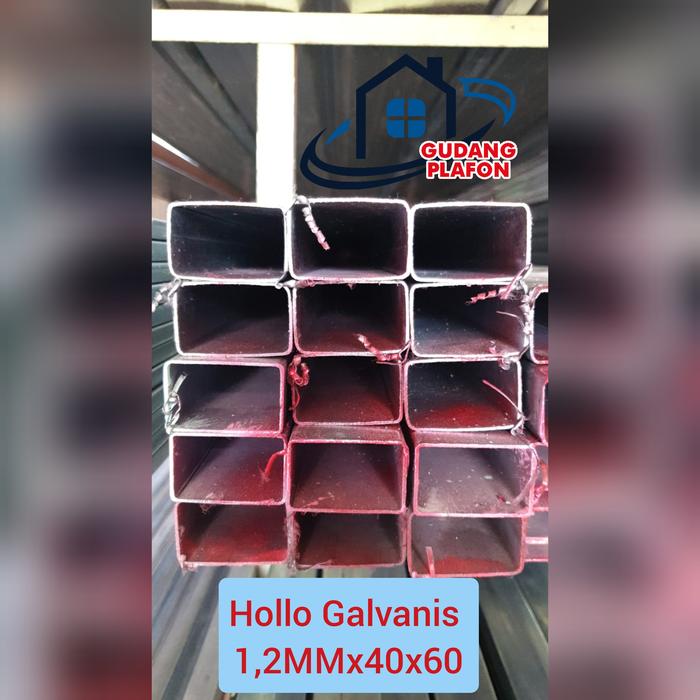Jual HOLLOW 40x60 GALVANIS TEBAL 1,2 MM/ TEBAL FULL / KOTAKAN BANCI ...