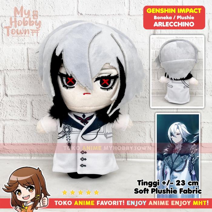 Jual Boneka Anime Karakter Genshin Impact Arlecchino Plushie Doll - Kab ...