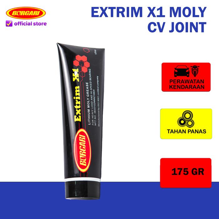 Jual Burgari Extrim X1 Moly (TUBE 175 GR) / Gemuk CV JOINT Grease Tube - Jakarta Pusat - BURGARI ...
