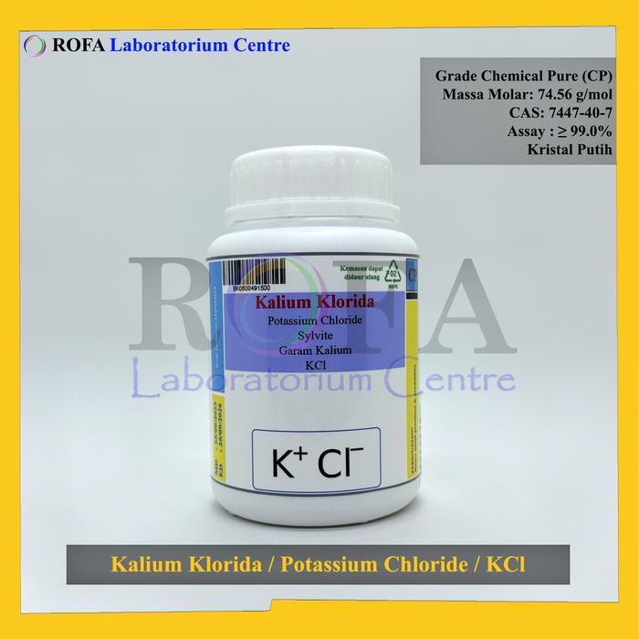Jual Kalium Klorida / Potassium Klorida / KCl CP 500 Gram - Kota ...