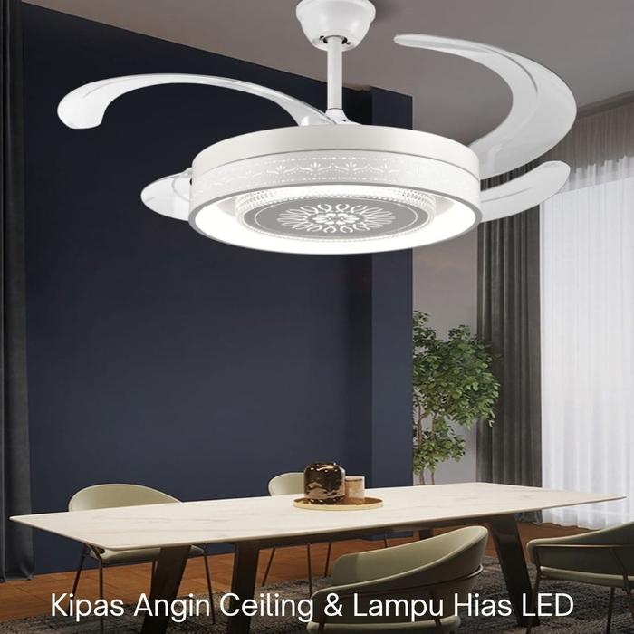 Jual LAMPU KIPAS LED EV8005 LAMPU HIAS PLAFON LED KIPAS MODERN ...