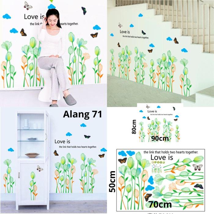 Jual WALLSTICKER DINDING MOTIF DAUN HIJAU RUMPUT PAGAR POHON ALANG STIKER - Jakarta Utara ...