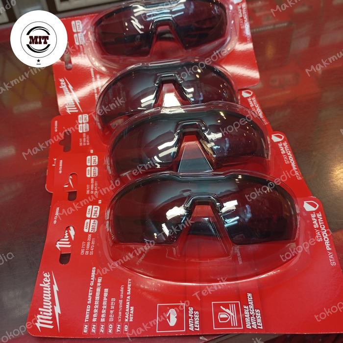 Jual Milwaukee Tinted Safety Glasses Kacamata Safety Hitam - Jakarta ...