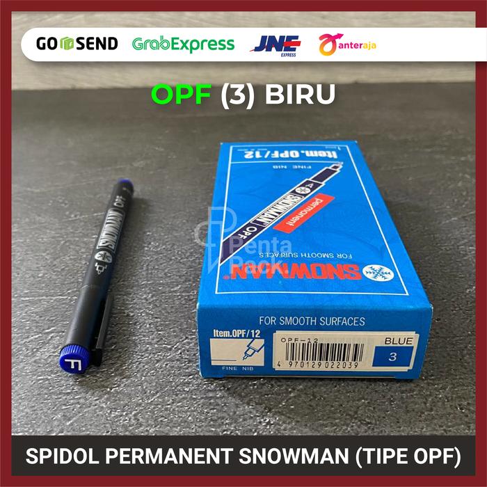 Jual [OPF] Spidol Permanent Snowman Tipe OPF / Permanen Drawing Pen ...