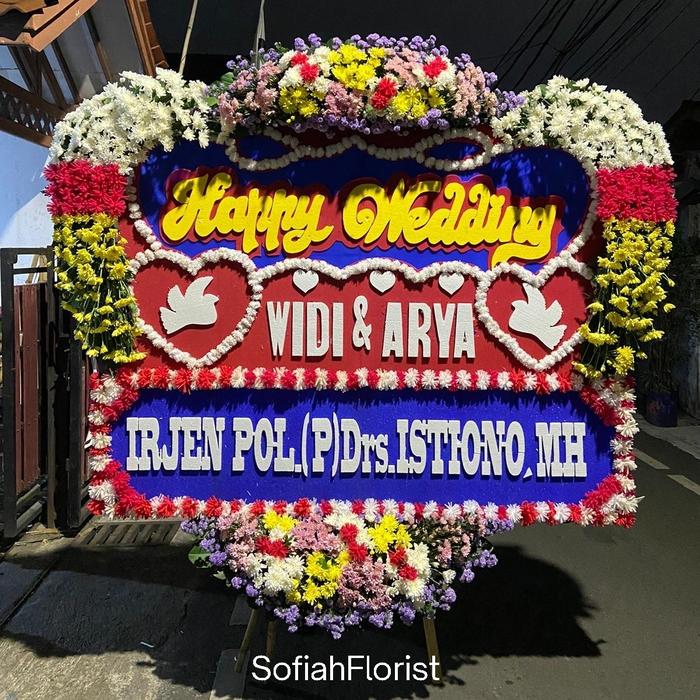 Jual SF||Bunga papan Pernikahan bisa pilih model dan nuansa bunga 4 ...