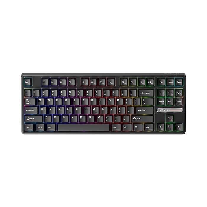 Promo 1STPLAYER DK6.0 Black Tenkeyless Mechanical Keyboard Blue Switch ...