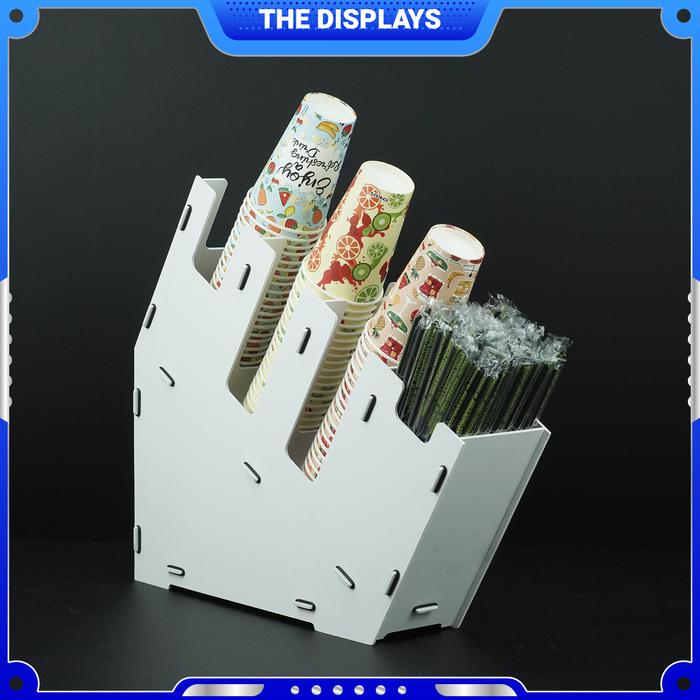 Jual RAK / RACK / DISPENSER / ORGANIZER PAPER CUP PVC MODEL D - Kab ...