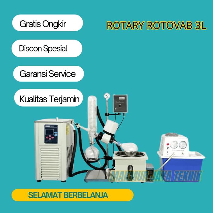 Jual Lab Vacuum Rotary Evaporator rotovap 3L with chiller and pump ...