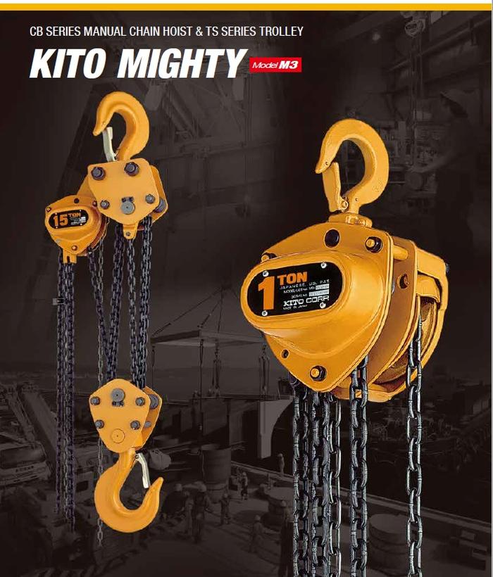 Jual KITO - Manual Chain Block M3 - Takel - CB005 - 500Kg, 3 meter ...