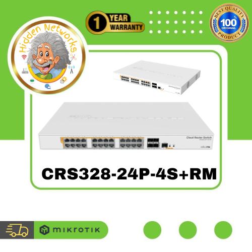Jual MikroTik CRS328-24P-4S+RM / 24 port Gigabit Ethernet router/switch ...