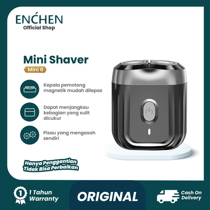 Promo ENCHEN Mini 6 Shaver Alat Cukur Jenggot Elektrik Waterproof ...